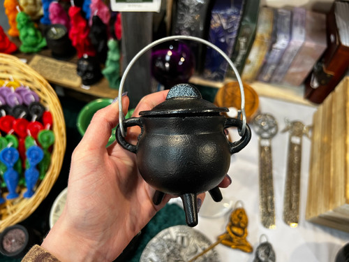 Mini Black Cast Iron Cauldron | The Witch's Heart