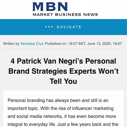 PRESS | Patrick Van Negri