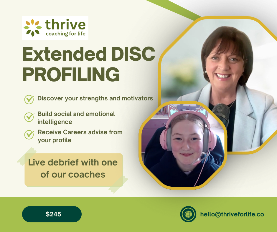 Extended DISC Report and LIVE Coaching 1-1 | Thrive For Life