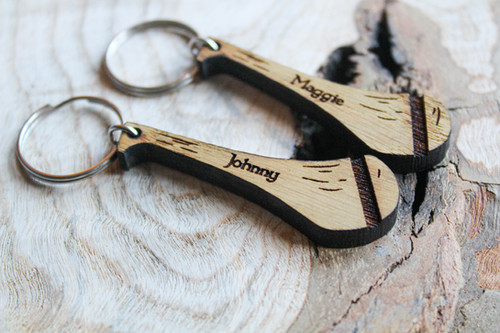 Personalised Hurl Keyring | The Dribbly Yak Company