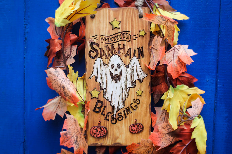 Samhain Blessings Sign | The Dribbly Yak Company