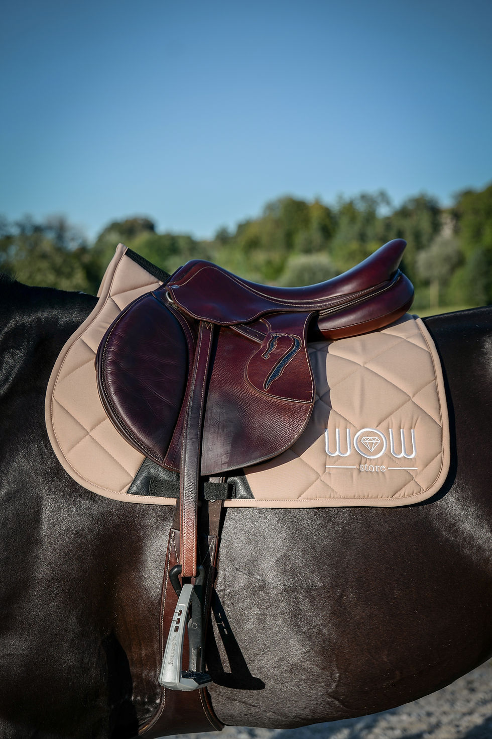 Tapis "HORSE CARE" Buttercream | WOW store