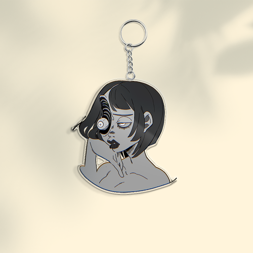 Uzumaki Eye Junji Ito Epoxy Keychain | Apselene