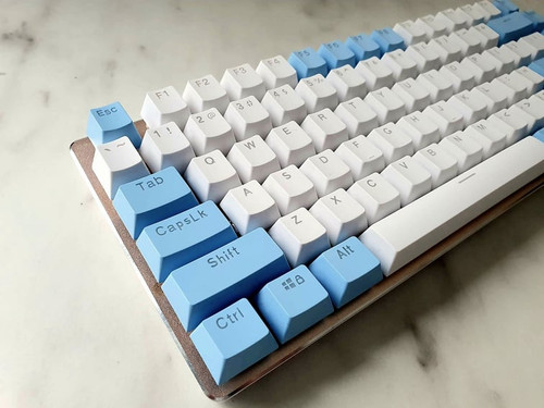 Blue/White Keyboard Keycaps | Gaming Computer | Merker Computers ...