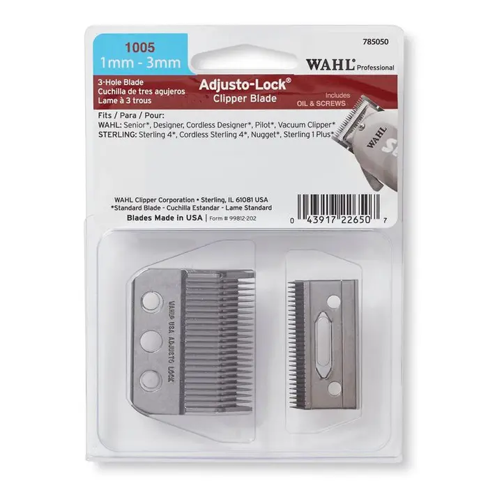 WAHL 3 HOLE CLIPPER BLADE - STANDARD - 1MM-3MM | OFFICIALBARBERSUP