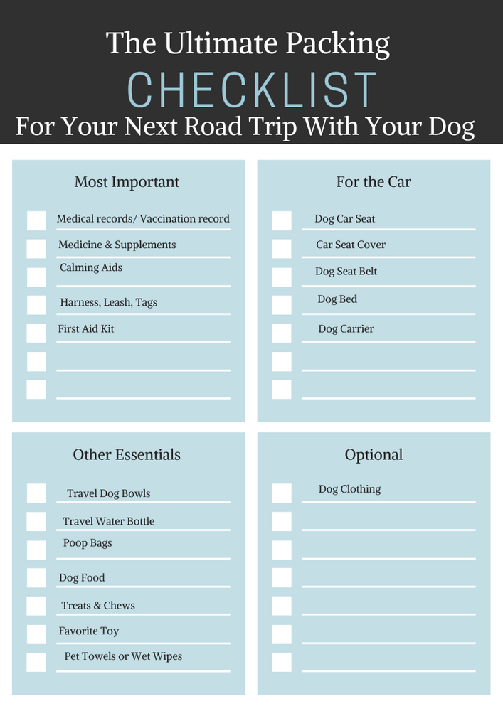 The Ultimate Packing Checklist For Your Next Road Trip With Your Dog the-ultimate-packing-checklist-for-your-next-road-trip-with-your-dog