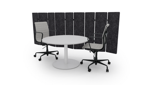 DISQ (WHITE) ROUND MEETING TABLE | Liv Office Furniture