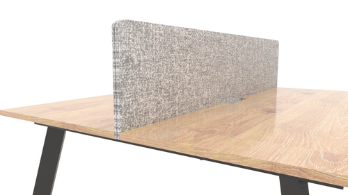 FABRICO On-Desk Frameless Screen | Liv Office Furniture