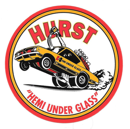 Hurst Hemi Under Glass Wheelstander Decal Sticker | HemiUnderGlass