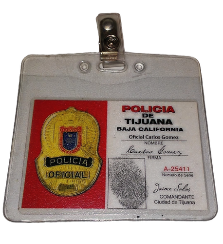 'From Dusk Till Dawn' Tijuana Police ID Badge W/Plastic Holder Film ...