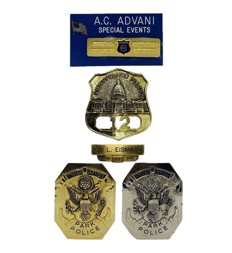 'IN THE LINE OF FIRE' 1993 PRODUCTION USED NAME TAG PARK & METROPOLITAN ...