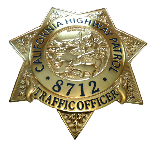 CHP "CHIP's" Replica Prop Jon Baker #8712 Badge | Hollywood Prop Badges