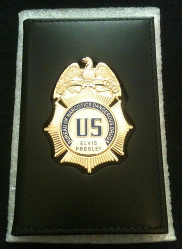 Elvis Presley "DEA" Badge W/Wallet & Id Card Combo Like Presented by ...