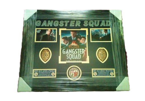 "Gangster Squad" ULTIMATE COLLECTOR BADGE SHADOW BOX DISPLAY PIECE ...