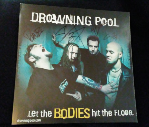'Drowning Pool' Band Hand Signed By ALL Members Promo Flat 12"X12 ...