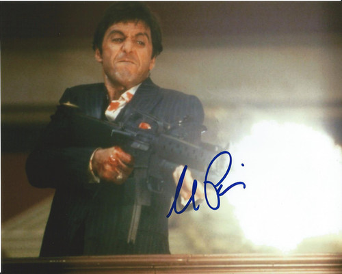 Al Pacino "SCARFACE" Hand Signed Color 8X10 Photo | Hollywood Props