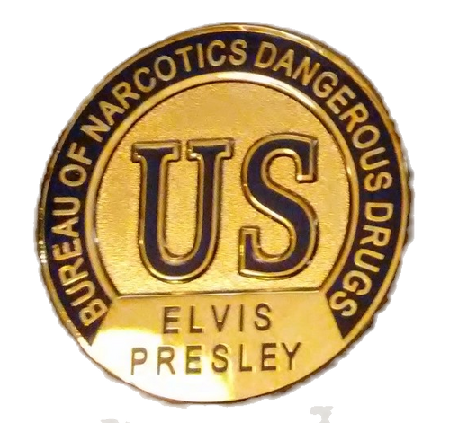 Elvis Presley 'DEA' Collector Coin Medal | Hollywood Prop Badges