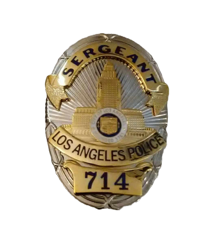 'Dragnet' #714 (4) Part Replica Badge Prop | Hollywood Prop Badges