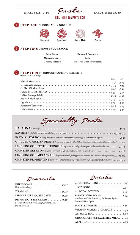 Pazzo's Pizza | Menu | San Diego, CA