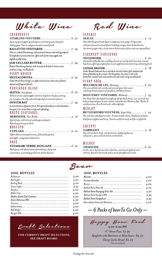 Pazzo's Pizza | Menu | San Diego, CA