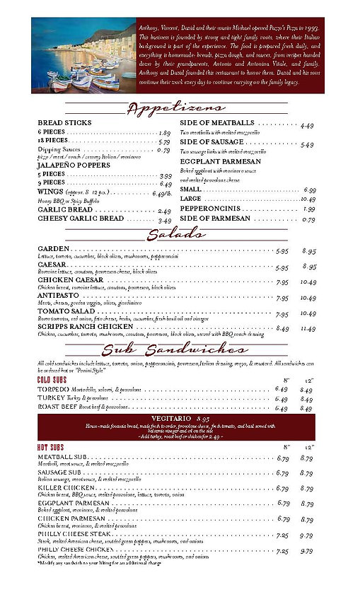 Pazzo's Pizza | Menu | San Diego, CA