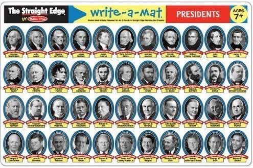 Write -a- Mat Presidents | SpecialCreations