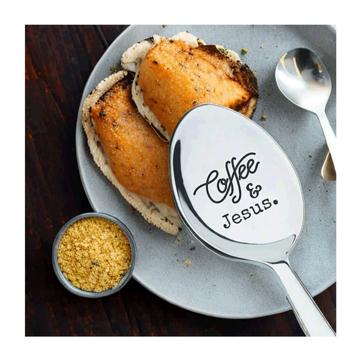 Coffee and Jesus Spoon | templateinvitations