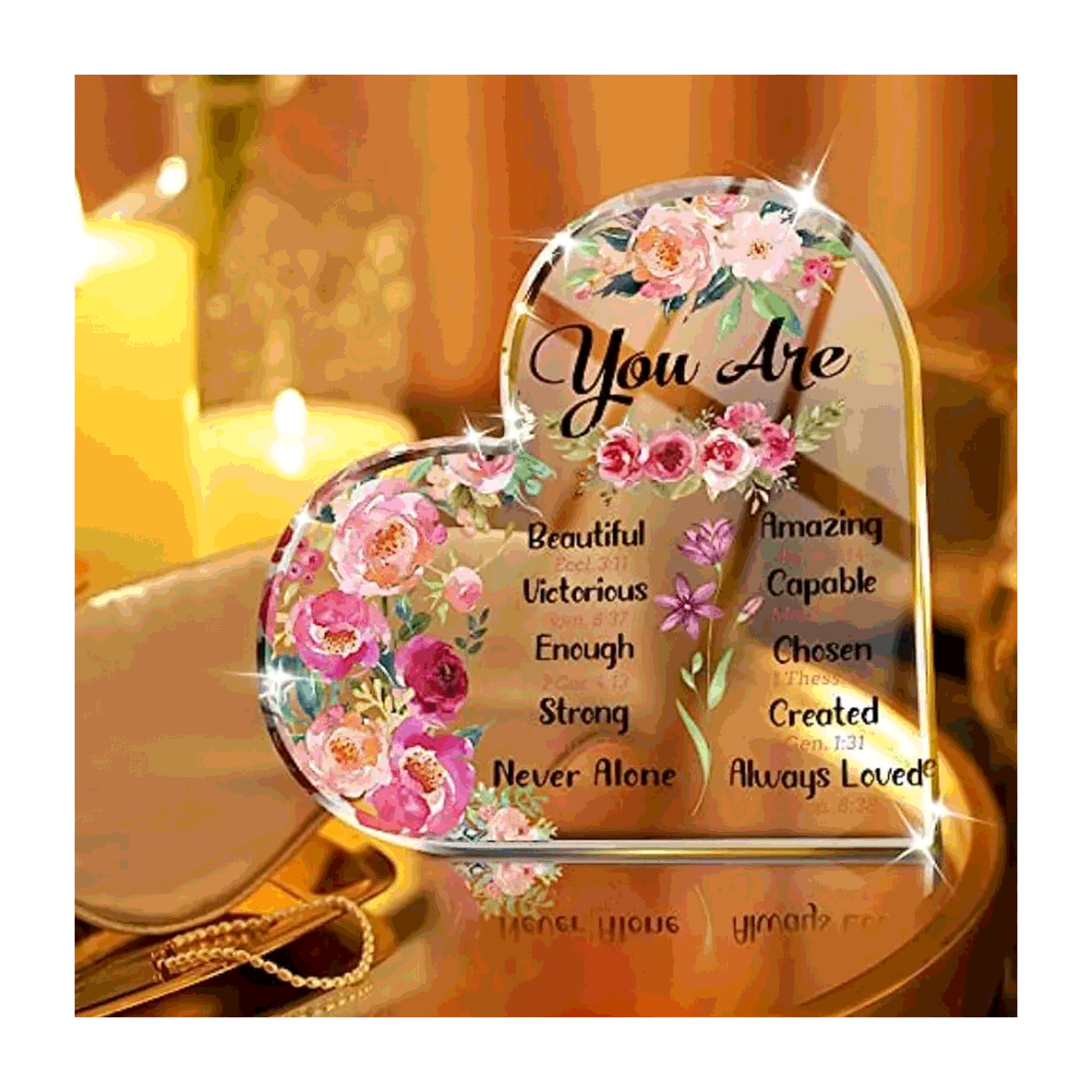 Acrylic Heart-Shaped Plaque | templateinvitations