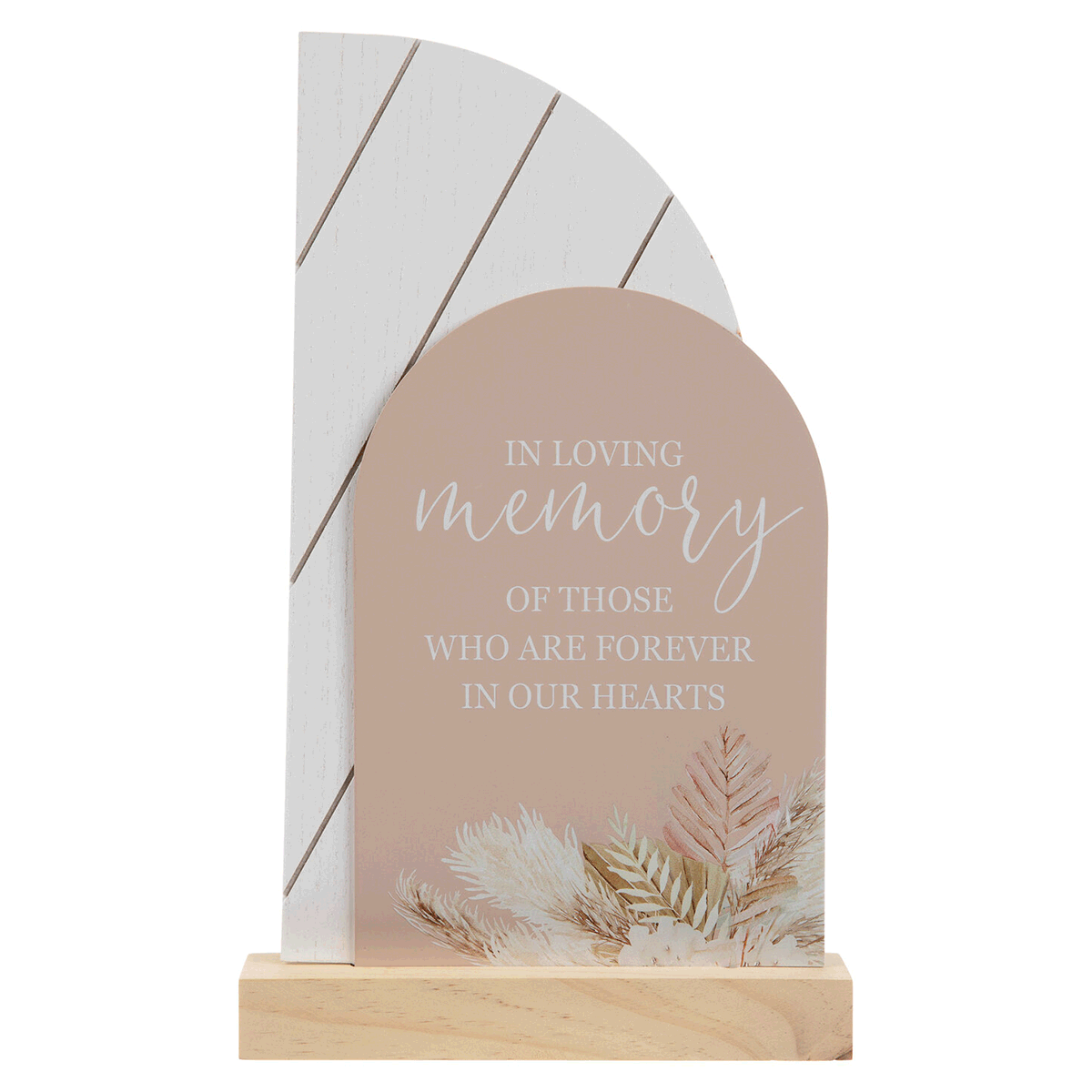 Pink In Loving Memory Wood Sign | templateinvitations