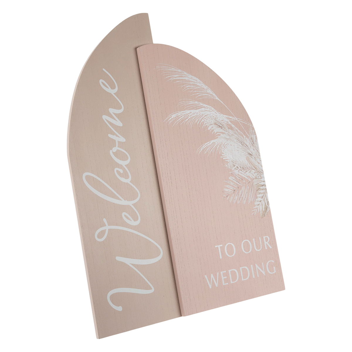 Welcome Arched Wood Wedding Sign | templateinvitations