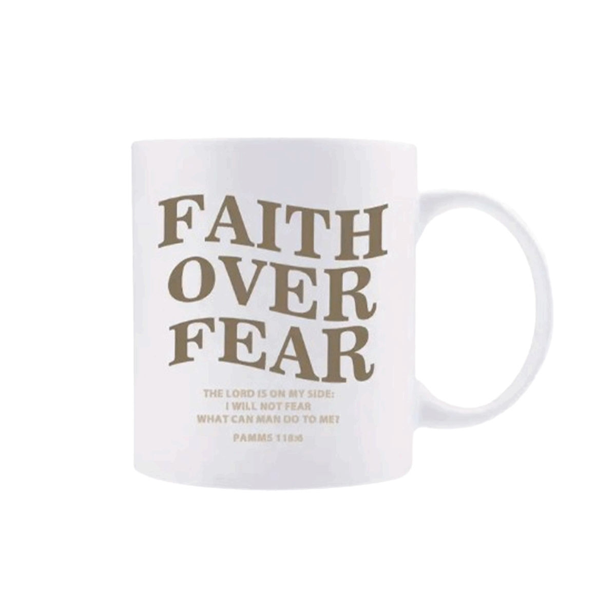 Faith Over Fear Mug | templateinvitations