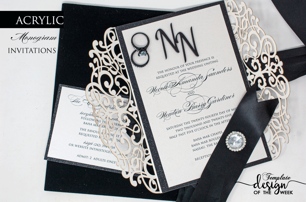 Introducing Our Acrylic Monogram Invitations Done In-House At Template