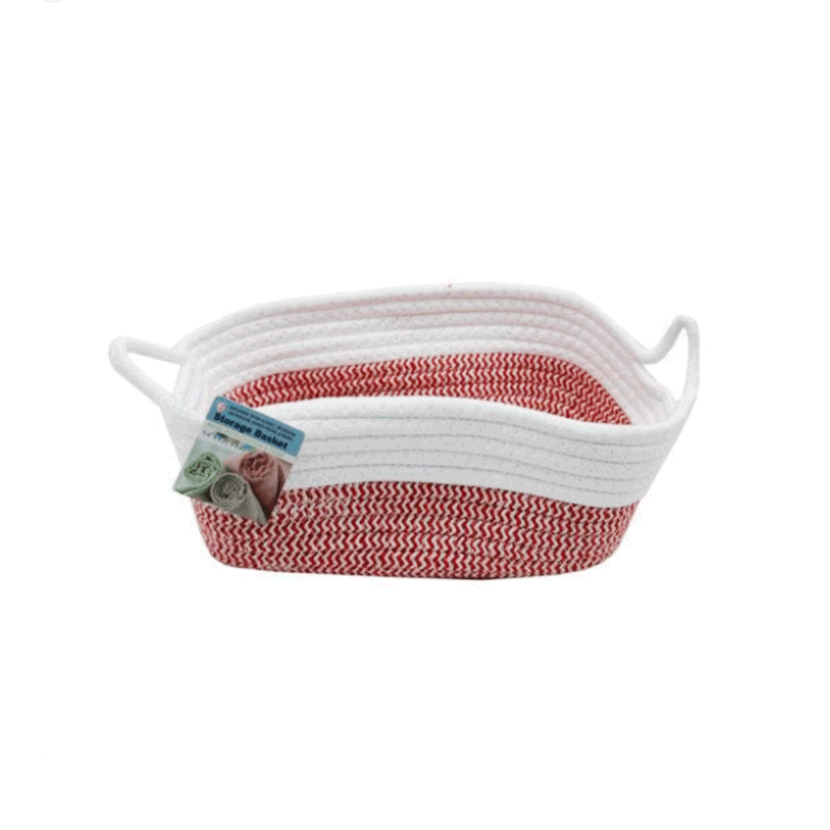 Rectangle Cotton Basket with Handle | templateinvitations
