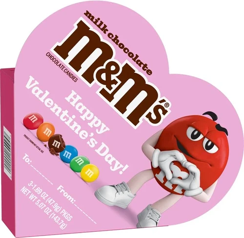 Happy Valentine's Day M&M's Milk Heart Box | My Gifting at Template on ...