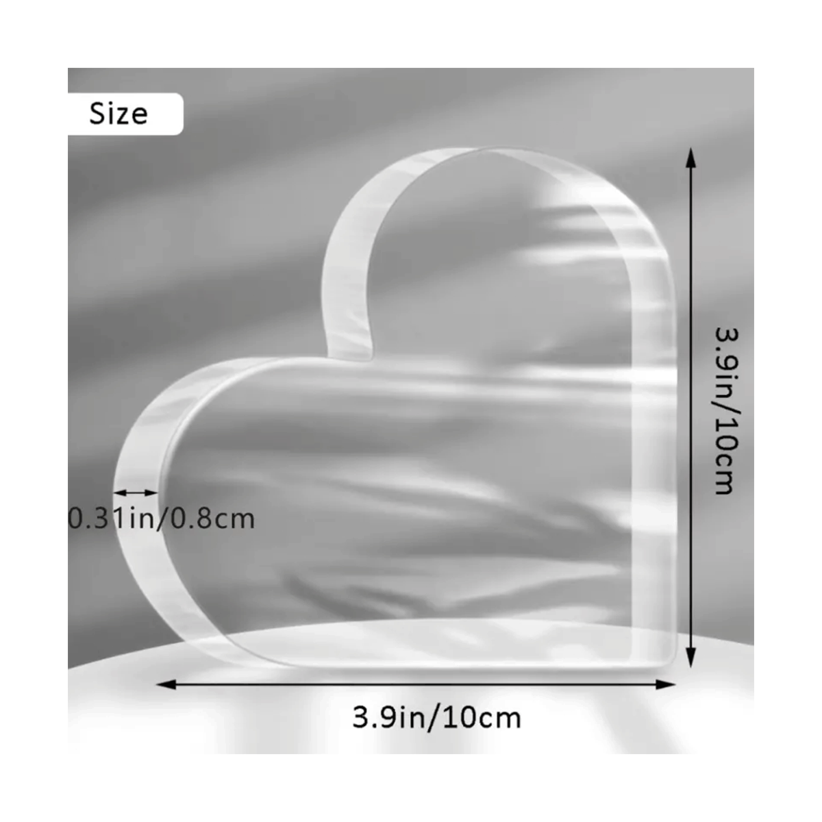 Acrylic Heart-Shaped Plaque | templateinvitations