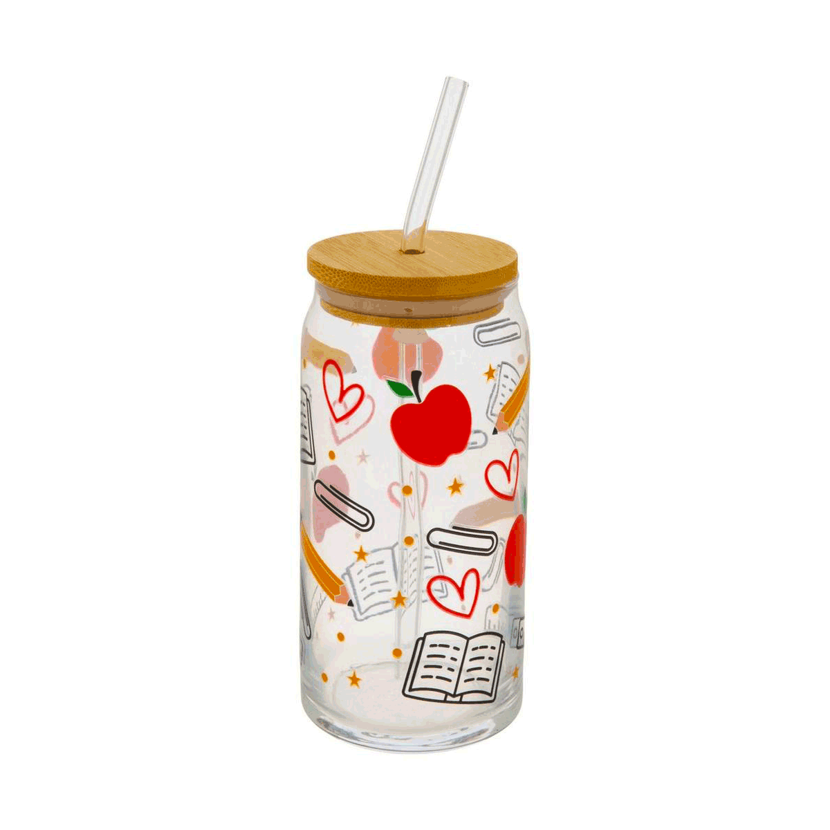 Classroom Icons Glass With Straw | templateinvitations