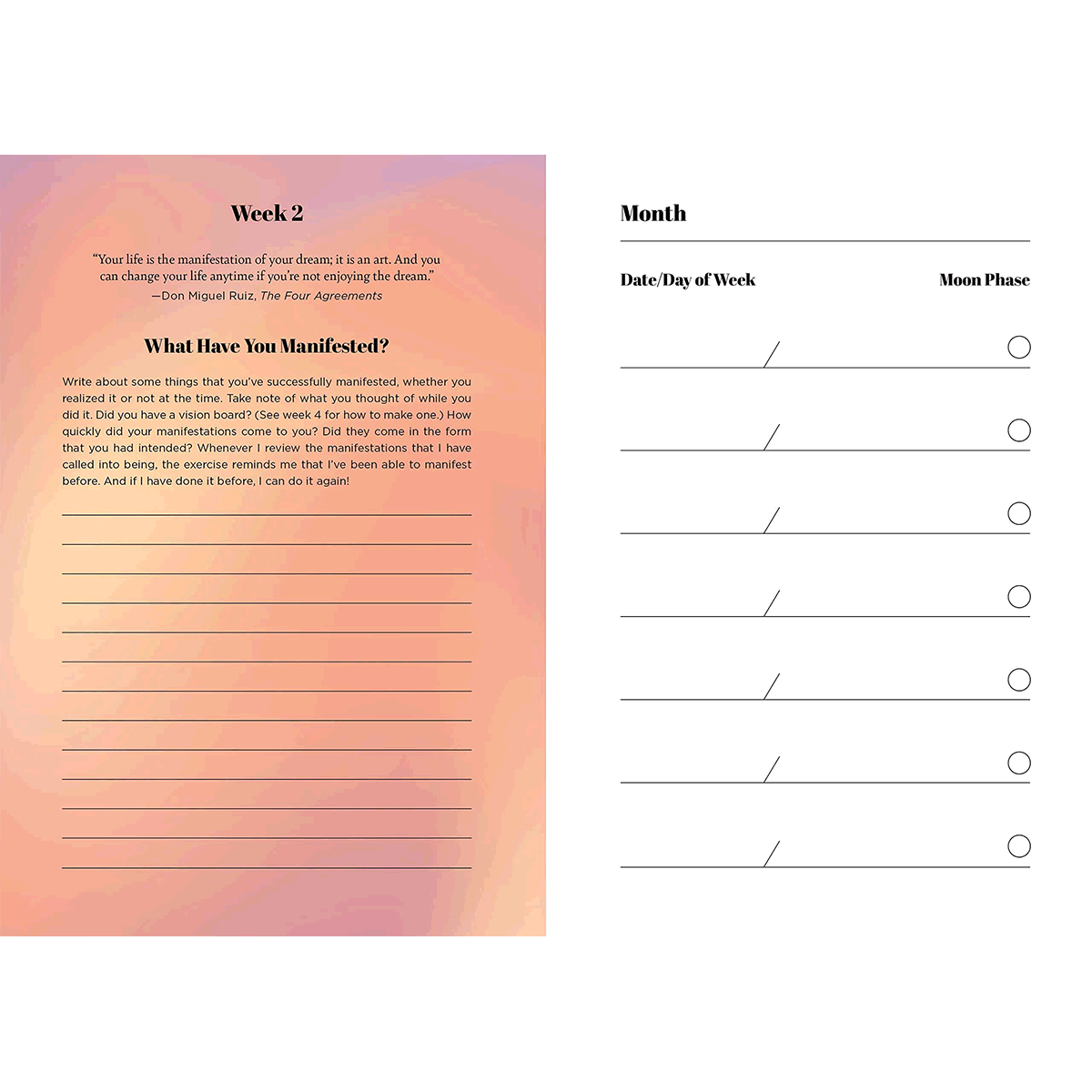 Manifest Your Year: 12- Month Perpetual Planner | templateinvitations