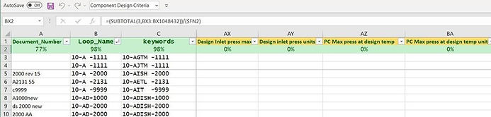 Instrument Index Excel Template-ISA Integrated or Standalone