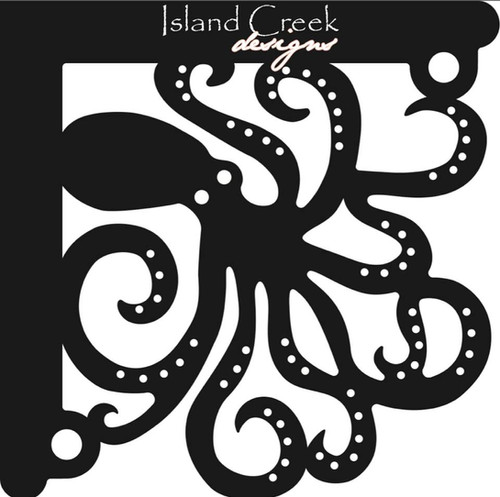 ® Octopus Decorative Corner Bracket Premium All-Weather Solid White PVC ...