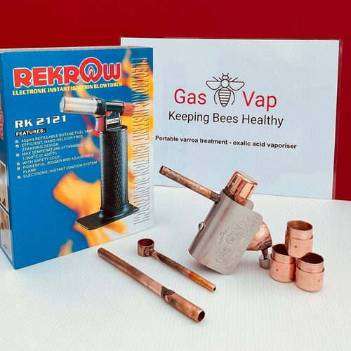 KIT4-pro kit-Gas-Vap & rekrow gas torch-2 additional caps-poly hive ...