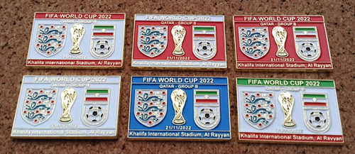England v I.r.a.n - FIFA World Cup 2022 Group B | FOOTBALL-PINS-BADGES