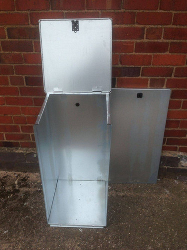 Galvanised steel 19 kg kg gas bottle storage container | ASA Metal Products