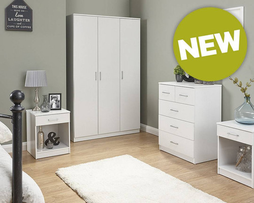 PANAMA 4 PIECE WARDROBE SET - WHITE | B&W BEDS