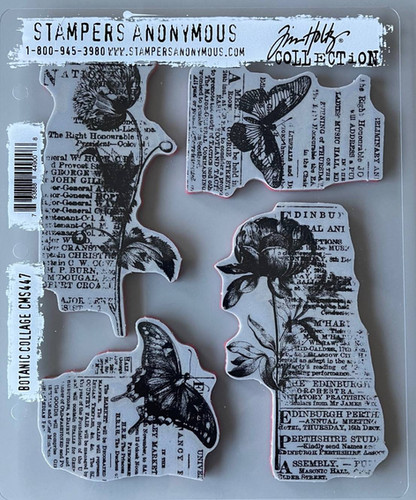 Tim Holtz Stampers Anonymous Botanic Collage Stamp Set | My Vxw Site V47dag