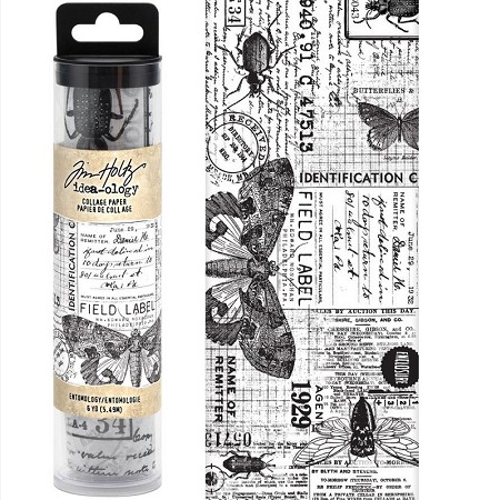 Tim Holtz idea-ology Collage Paper - Entomology | My Vxw Site V47dag