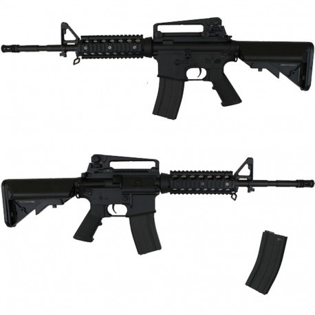COLT M4 RIS NYLON FIBER RIFLE WITH GHK GBB KIT AIRSOFT ELECTRIC RIFLE ...