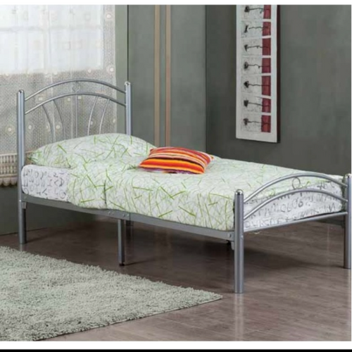 TUSCANY SILVER METAL BED FRAME - SINGLE | B&W BEDS