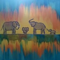 Jessica's Elephant Family | KAT's Paint