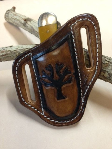 BOKER TREE TOOLED SHEATH | SULLIVAN LEATHER