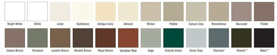 Gable Vent Colors | Custom Gable Vents